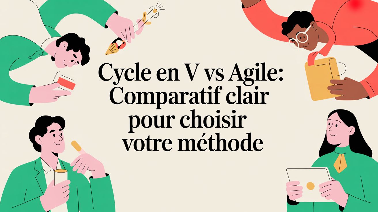 Cycle en v vs agile: Comparatif clair pour choisir votre méthode